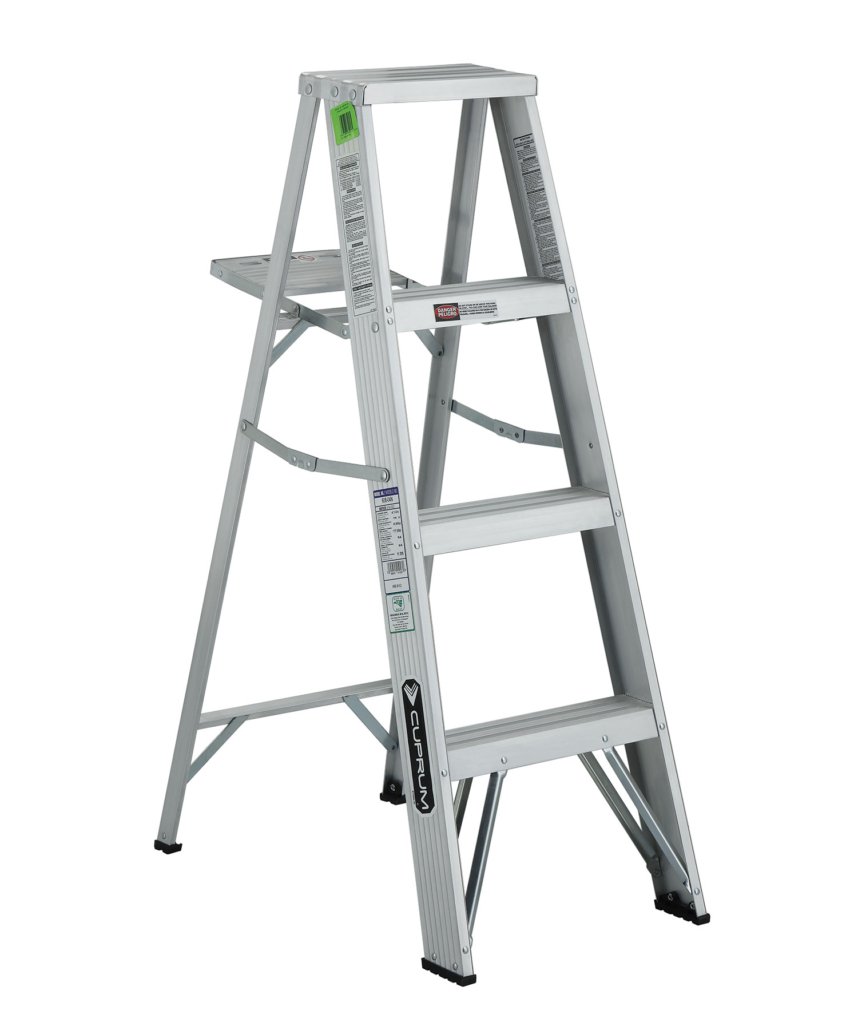 ESCALERA DE TIJERA DE ALUMINIO 608-04N - ESCALUM